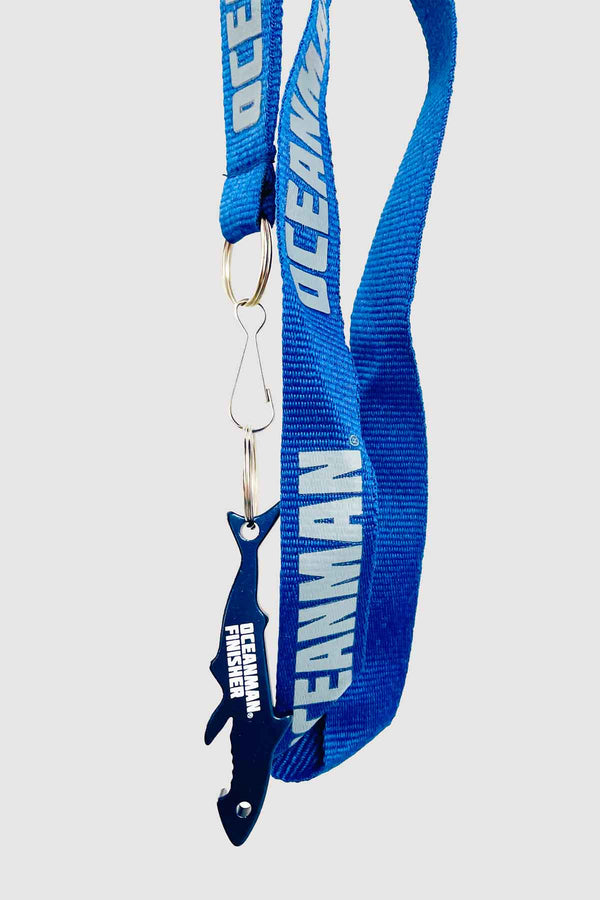 Lanyard with keyring Blue